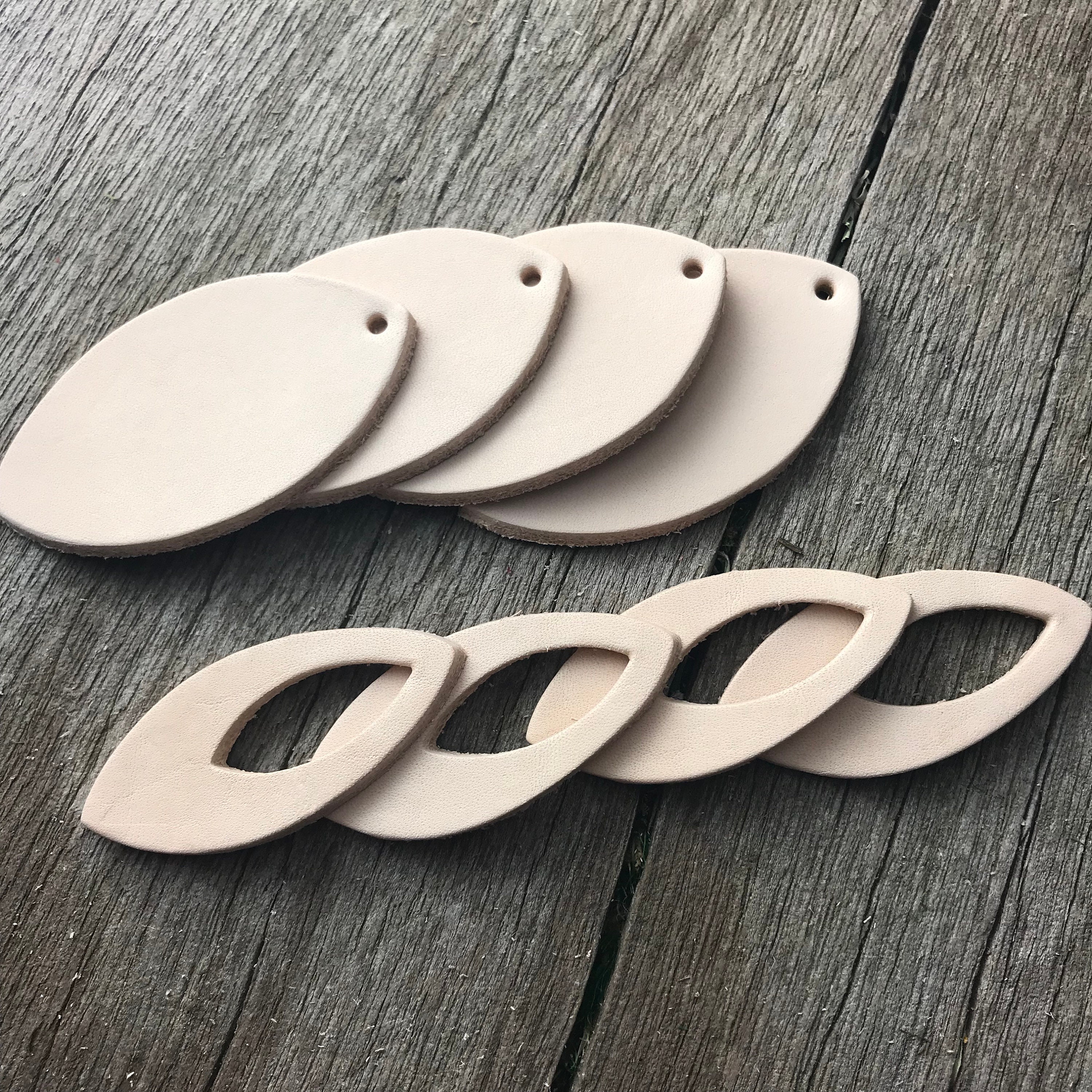 Leather Earring Blanks 52 Pieces, Mega Sample Pack of Multiple Shapes ...