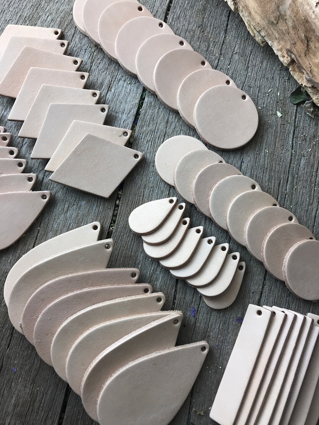 Leather Earring Blanks 64 Pieces, Variety Pack, Multiple Shapes and ...
