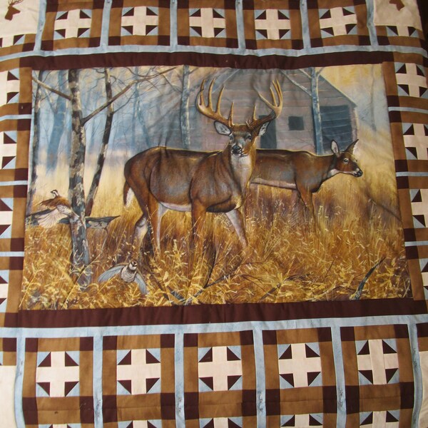 Deer Quilt - Etsy