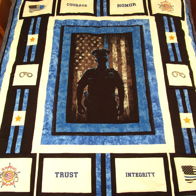 Policeman Quilt - Etsy