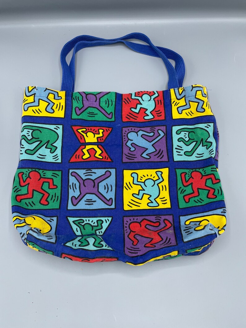 Vintage Keith Haring 1982 Print Tote Bag Maiden Sunshine Corp Made in ...