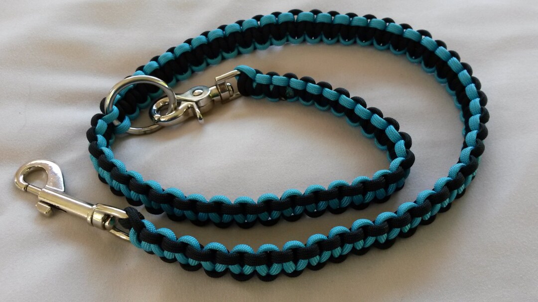 Dog Ute Tether/short Leash With Loop, Paracord, Cobra Weave - Etsy