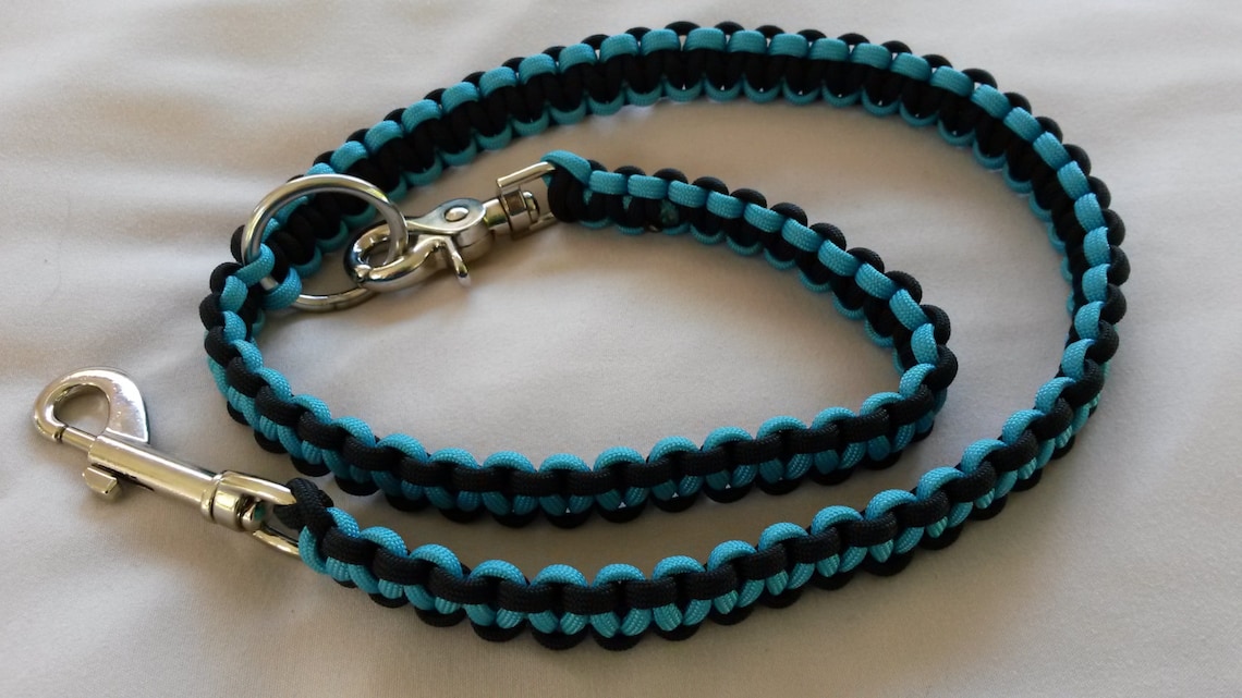 Dog Ute Tether/short Leash With Loop Paracord Cobra Weave | Etsy