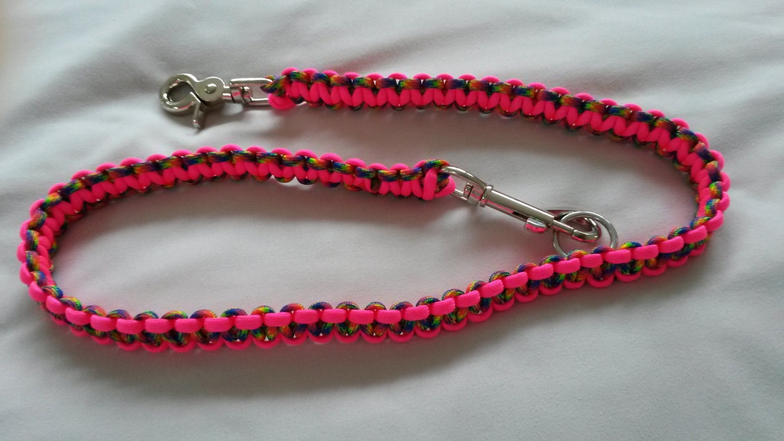 Dog Ute Tether/short Leash With Loop Paracord Cobra Weave | Etsy