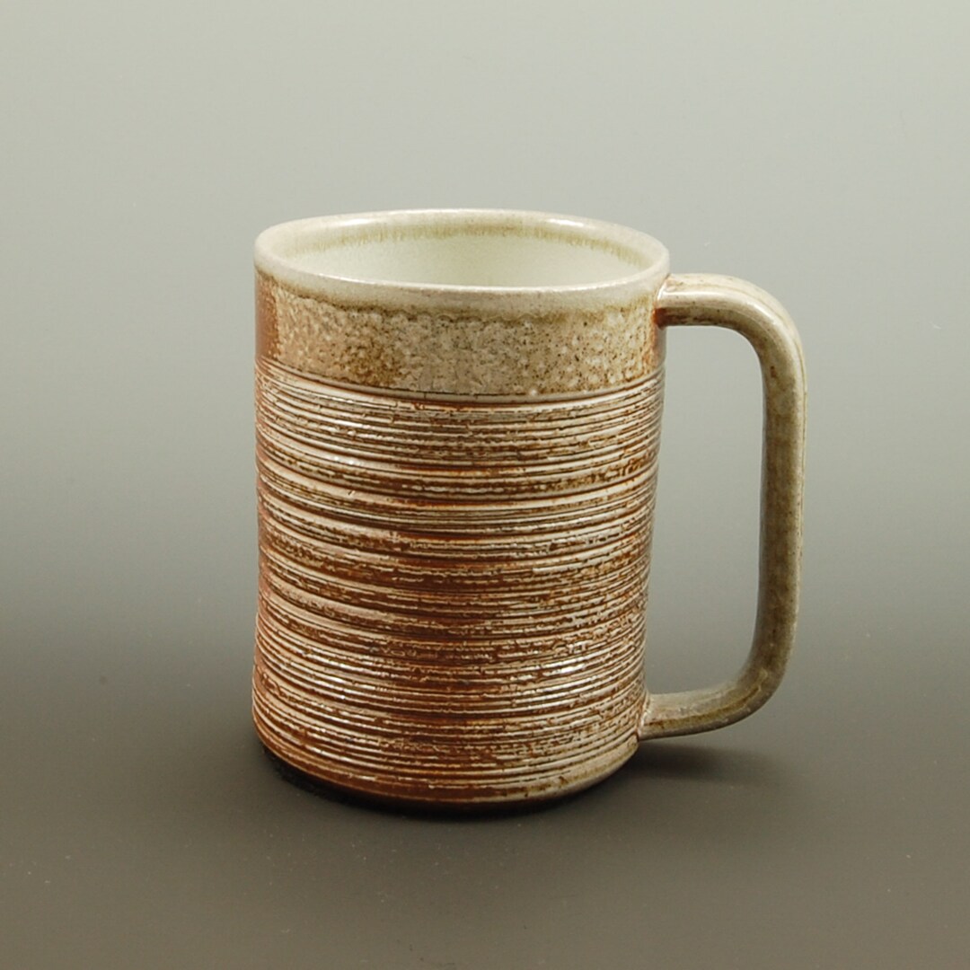 SECOND - Large 16 Oz Salt Fired Mug / Modern Rustic Stoneware ...
