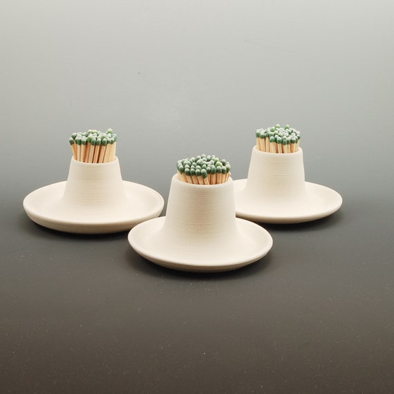 Ceramic Match Striker Cream / Modern Stoneware / Handmade - Etsy