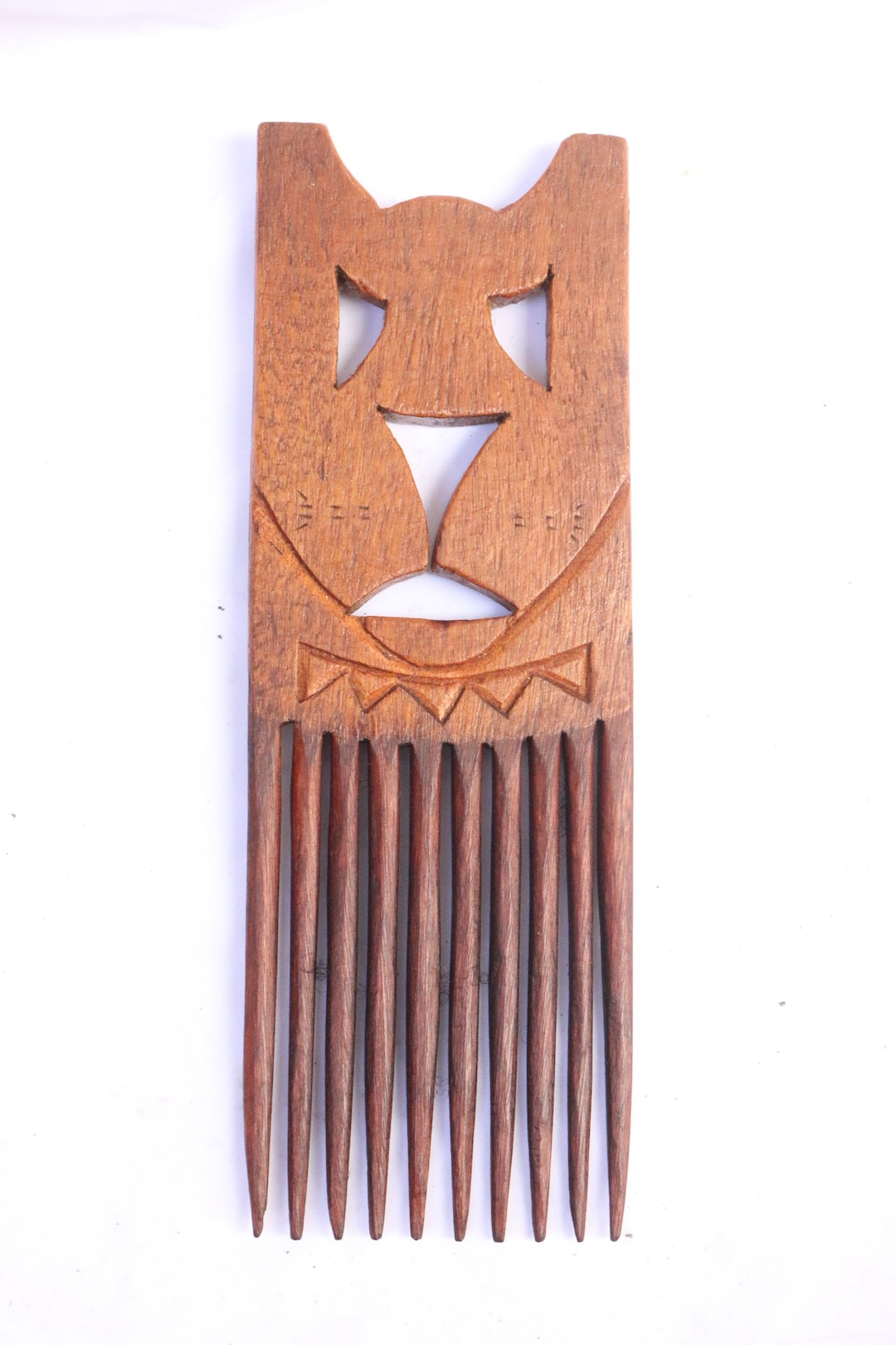 The Wolf African Pick Comb - Etsy
