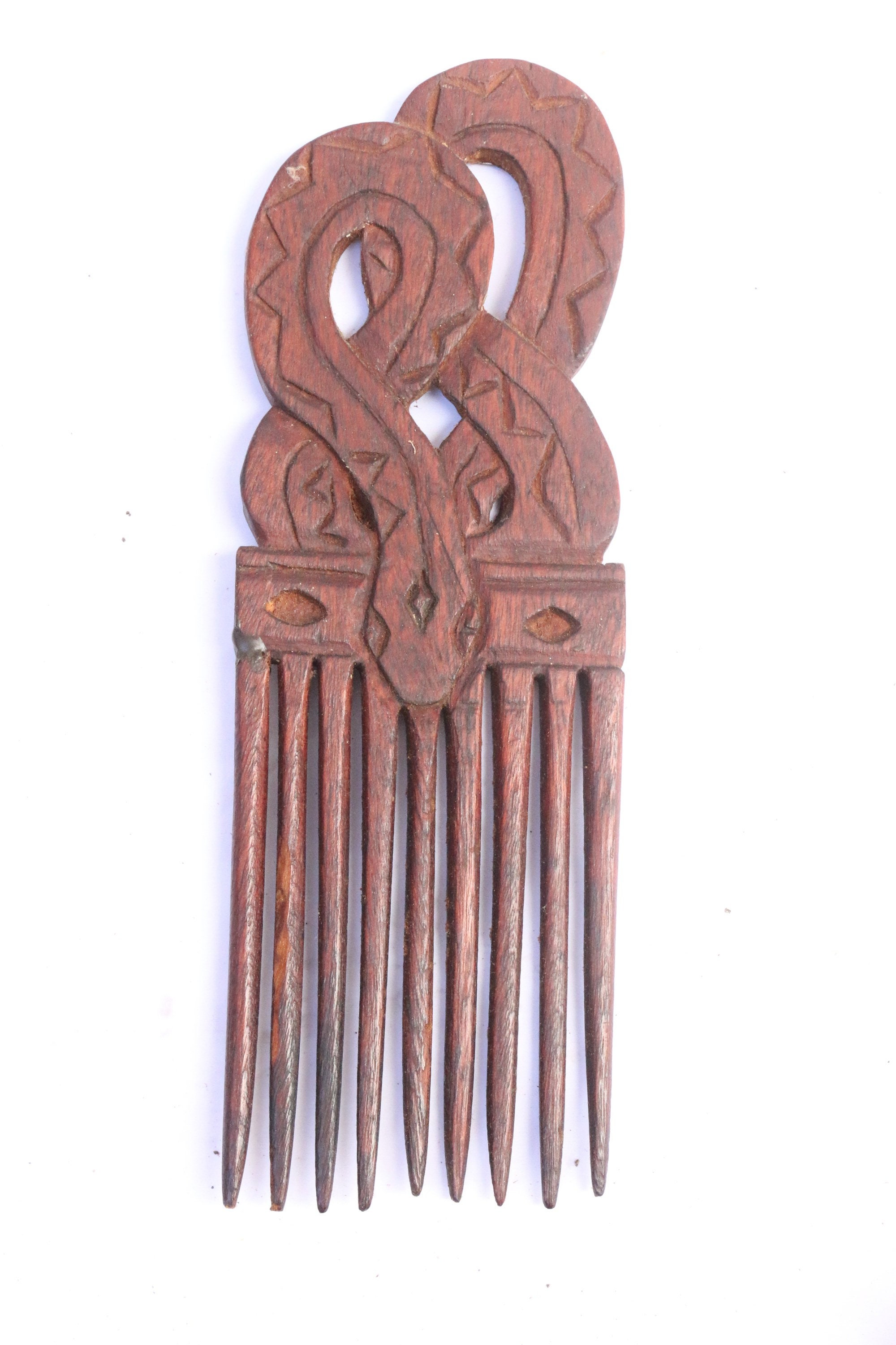 Snake African Pick Comb - Etsy