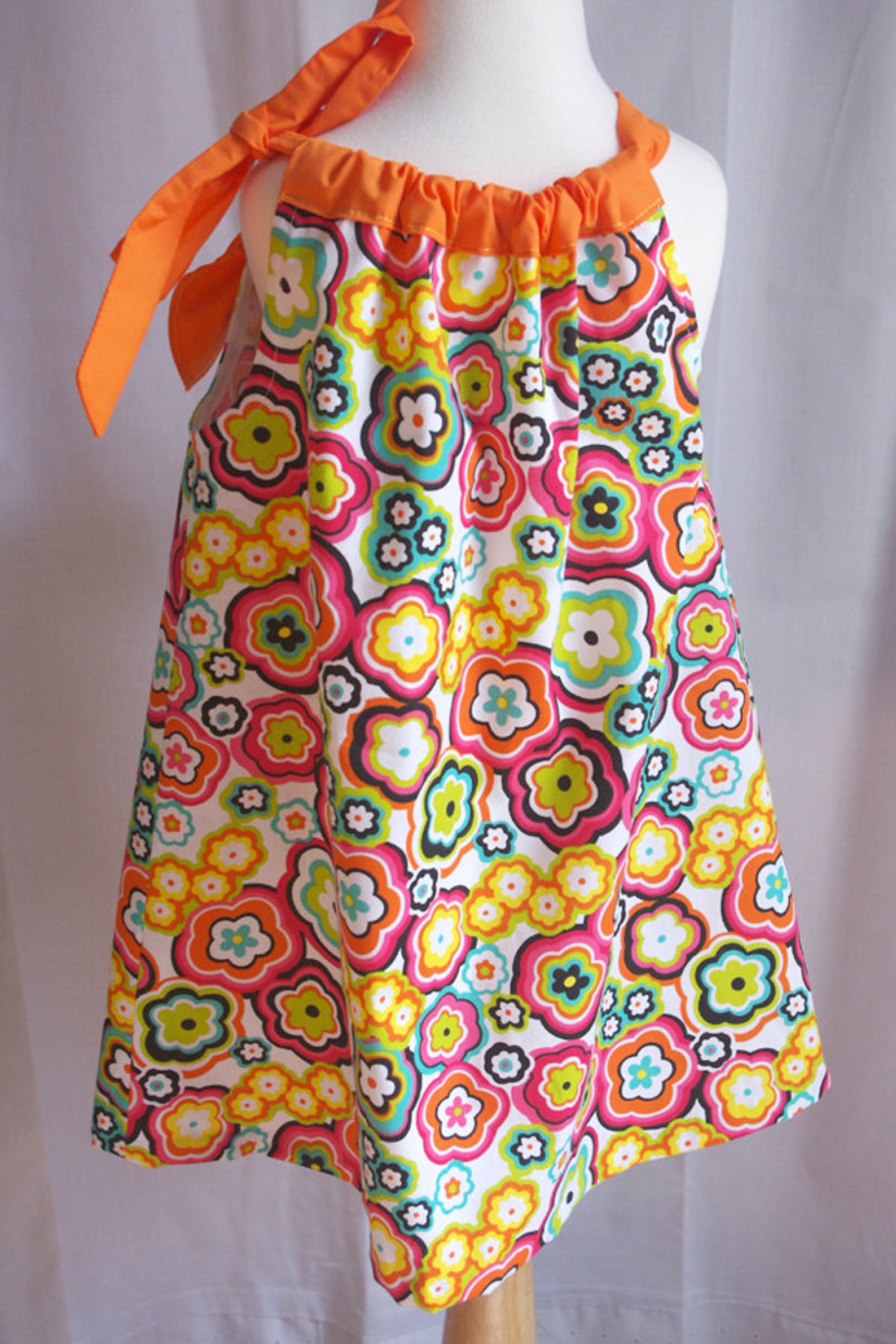 Flower Petal Dress, Flower Power Dress, Bright Flower Print, Multi ...