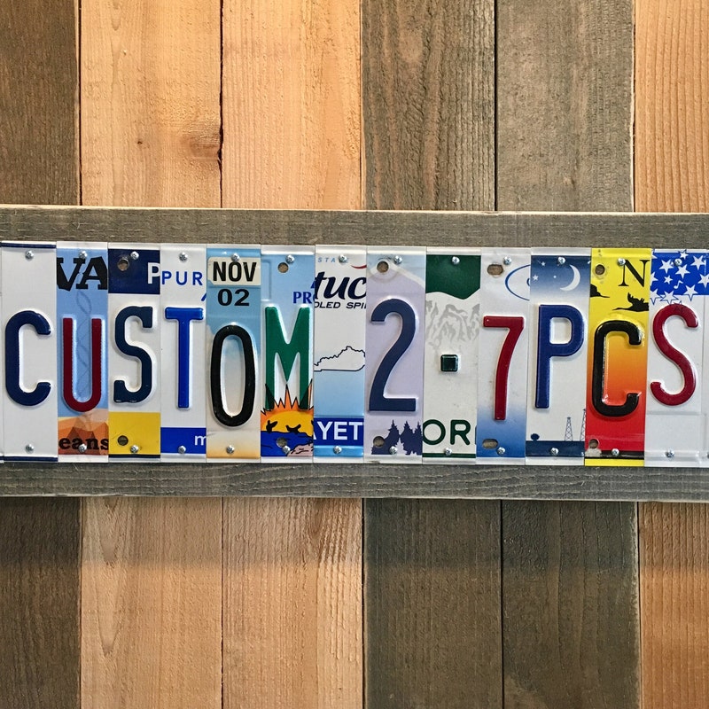 Upcycled License Plates - Etsy