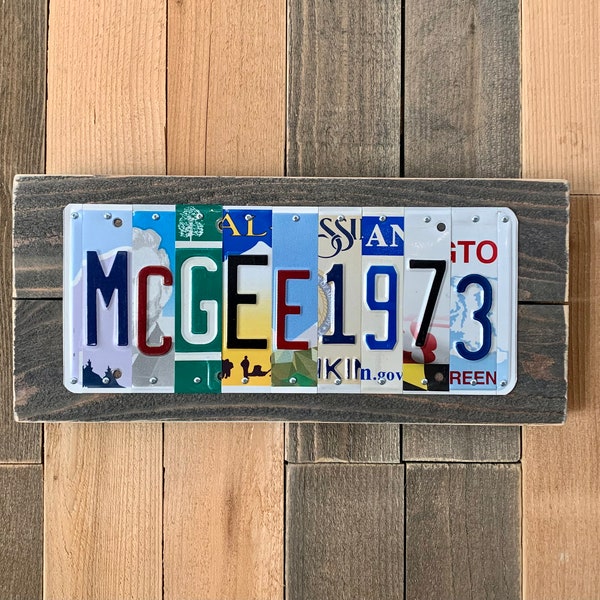 50th Anniversary License Plate - Etsy