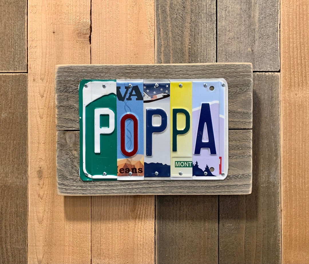Fathers Day Gift / Papa, Poppa, Poppy, Dad, Daddy, Oppa / Unique Custom ...