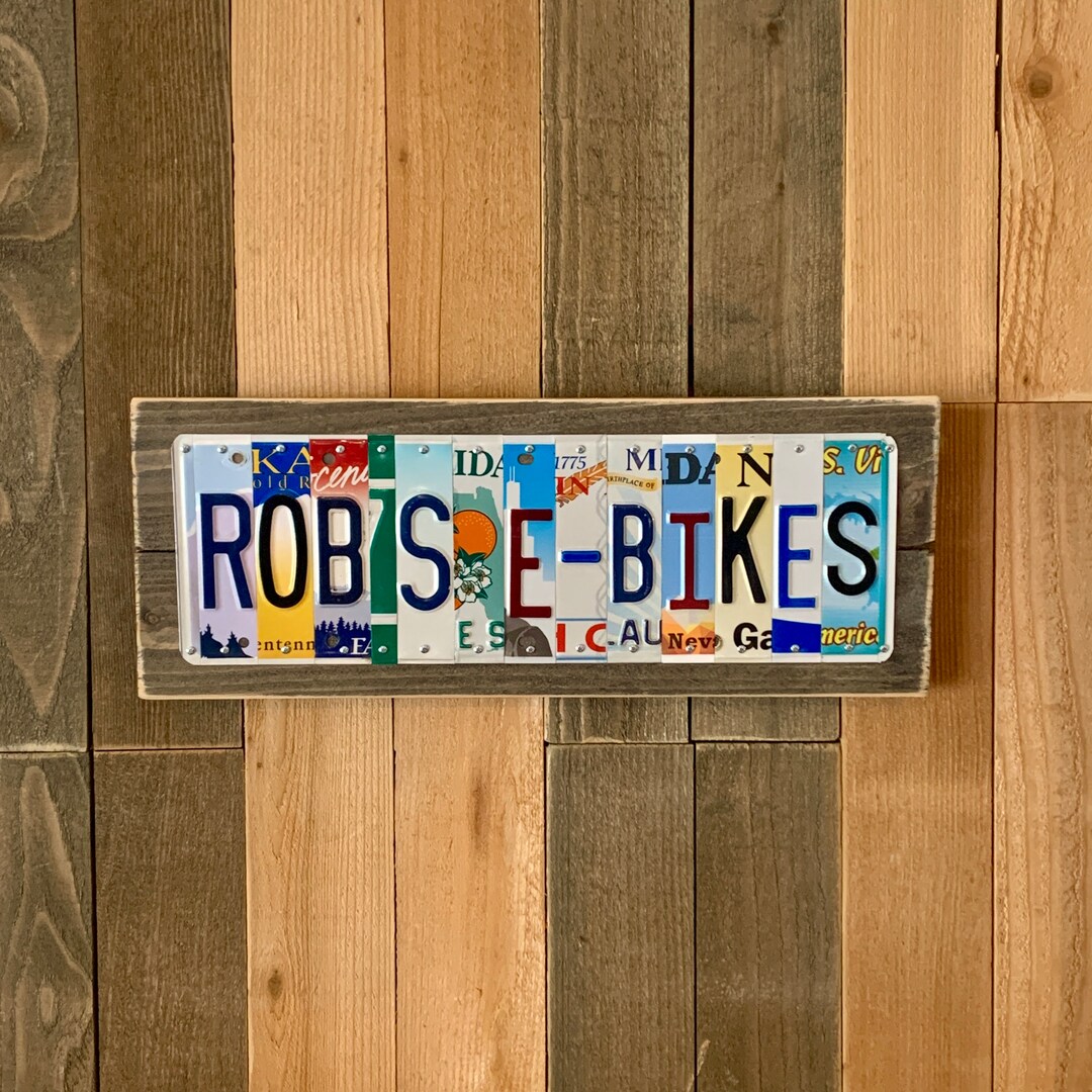 Bike Shop Sign / Cyclist Gift / Gift for Dad / Personalized Bar Sign ...