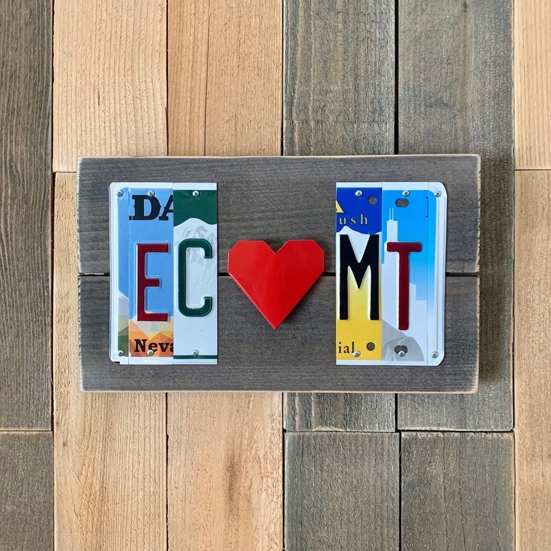 I Love You License Plate - Etsy