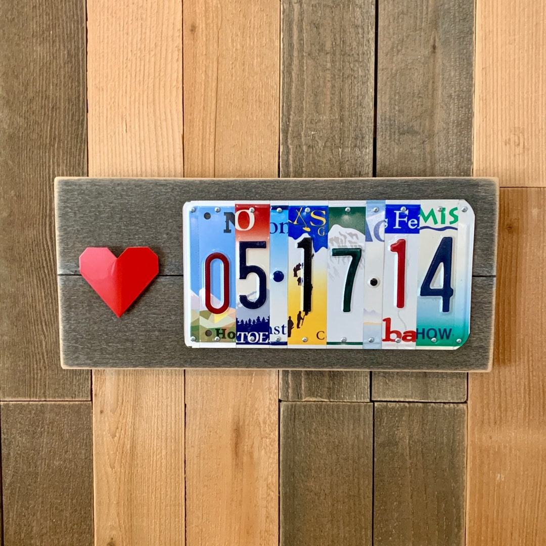 Customizable Marriage Anniversary Gift | Personalized Wedding Date ...