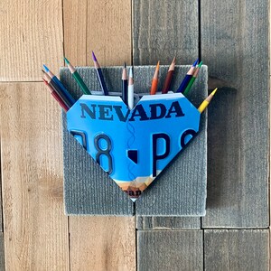 License Plate Heart Pocket YOU CHOOSE STATE Gift for Him or Her ...