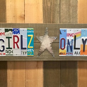 GIRLZ ONLY Sign / Girls Only Bedroom Decor / She Shed Sign | Etsy