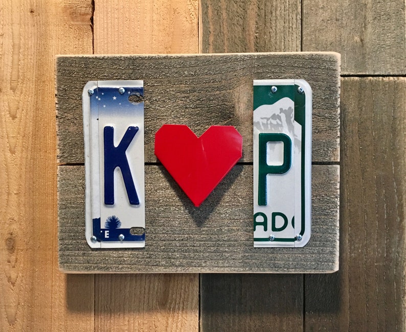 Unique Couple Gift for Husband or Wife / Custom HEART License - Etsy