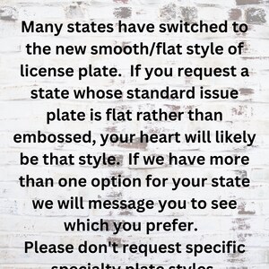License Plate Heart Pocket | YOU CHOOSE STATE | Gift for Him or Her ...