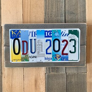 Custom College Name License Plate Sign Unique 2024 Graduation Gift Idea ...