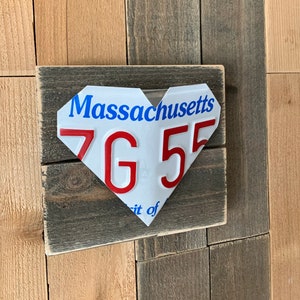 License Plate Heart Pocket | YOU CHOOSE STATE | Gift for Him or Her ...