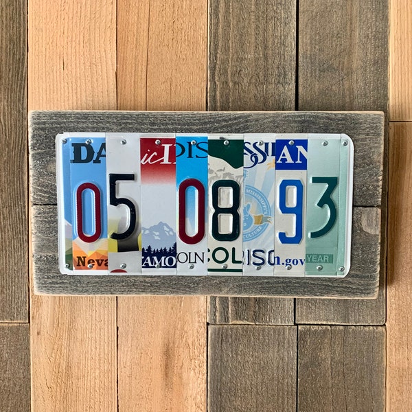50th Anniversary License Plate - Etsy