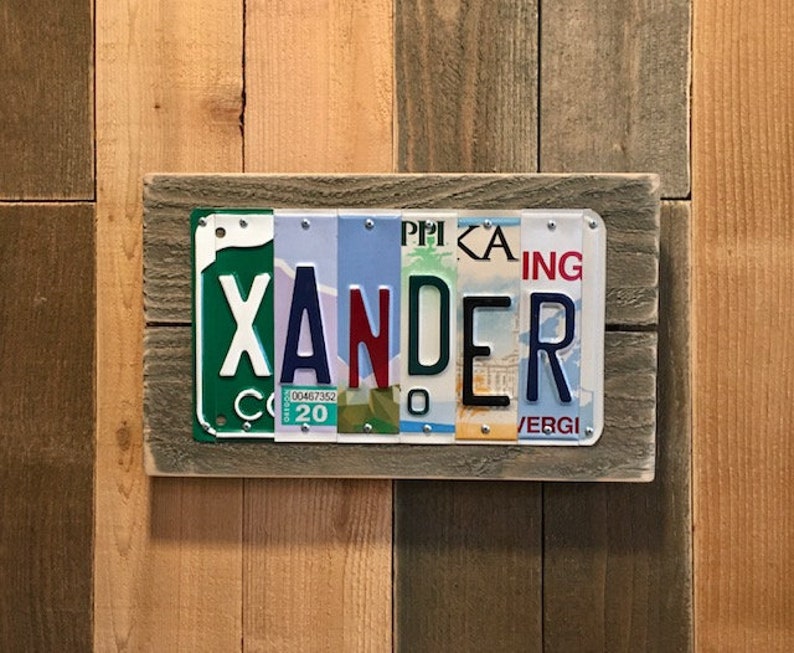 Custom College Name License Plate Sign / Unique Graduation | Etsy