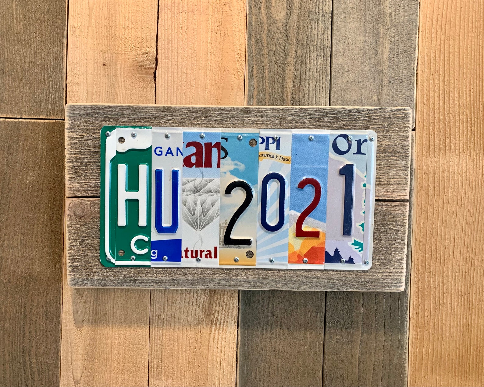 Custom College Name License Plate Sign / Unique Graduation | Etsy