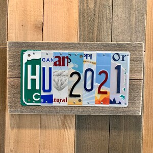 Custom College Name License Plate Sign / Unique Graduation | Etsy