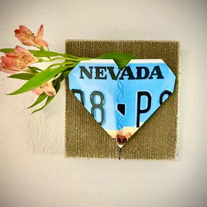 License Plate Heart Pocket YOU CHOOSE STATE Gift for Him or Her ...