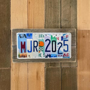 Custom Graduate and Year College Name Sign | Custom License Plate Sign ...