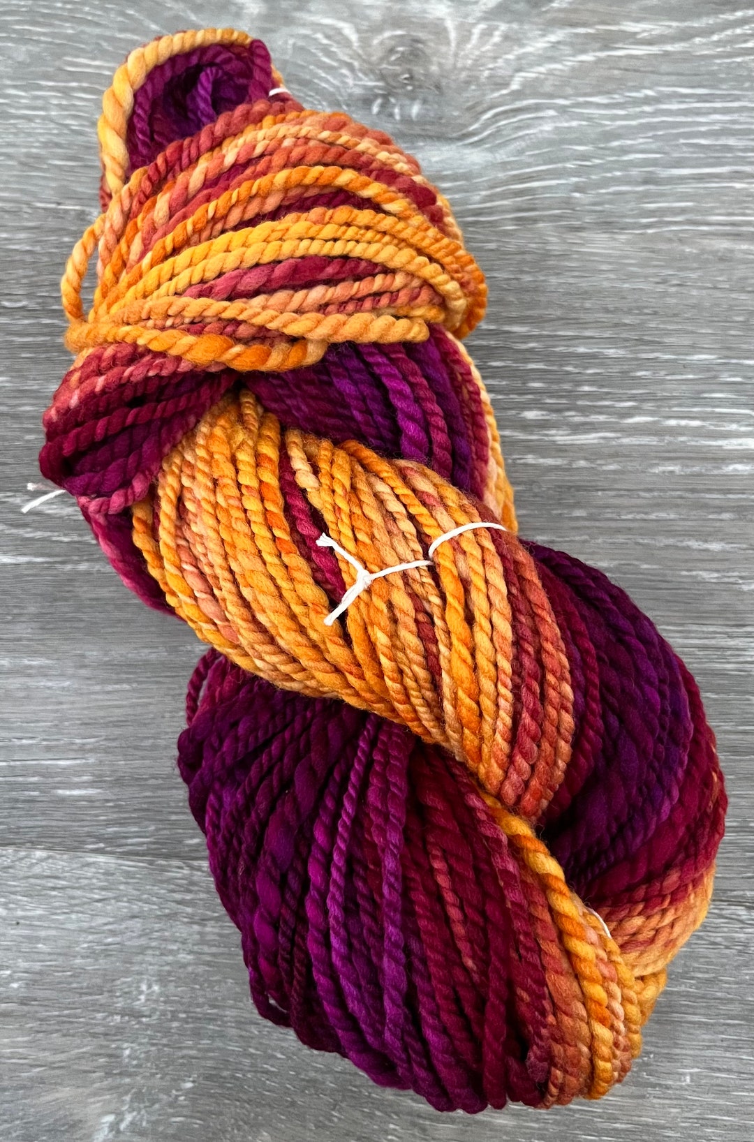 Gryffindor Gradient Handspun Yarn Rambouillet Wool 4.1 Oz 110 Yards - Etsy