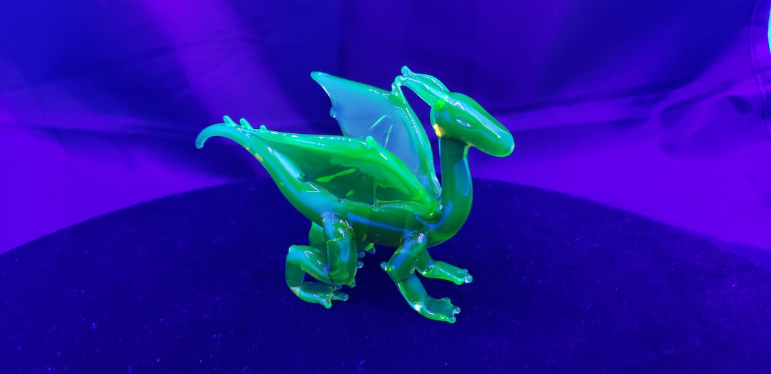 Uranium Dragon Figurine - Etsy