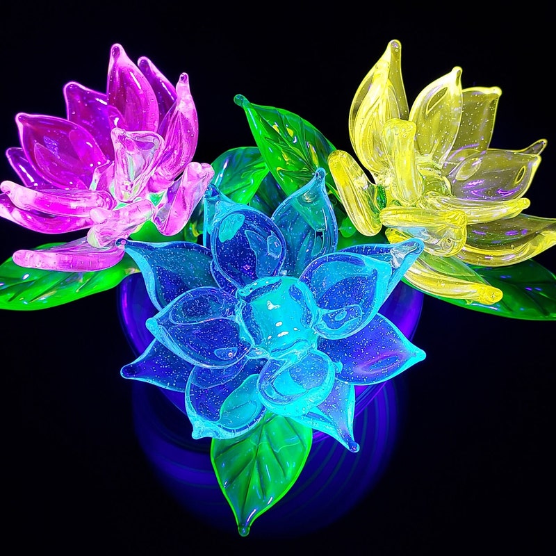 Glass Uranium Flowers - Etsy