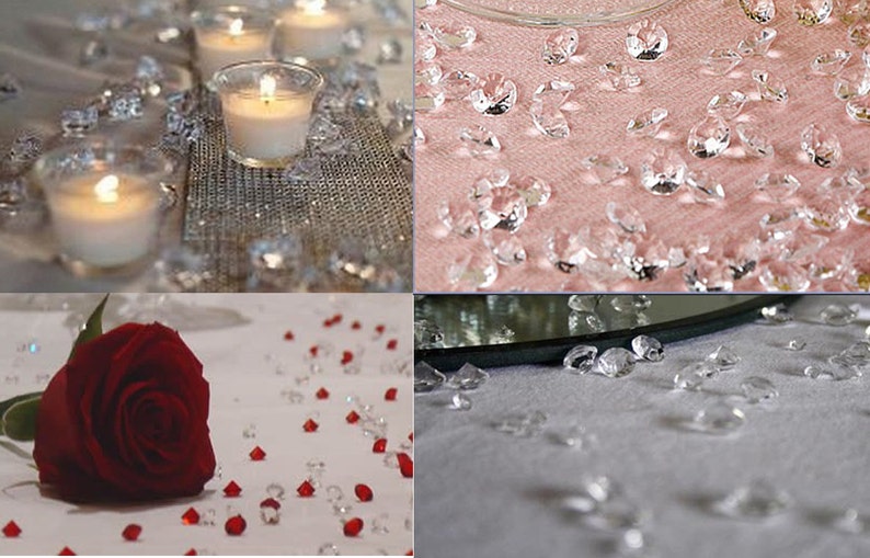 800 Diamond Table Confetti Wedding Bridal Shower Party Decorations 4 ...