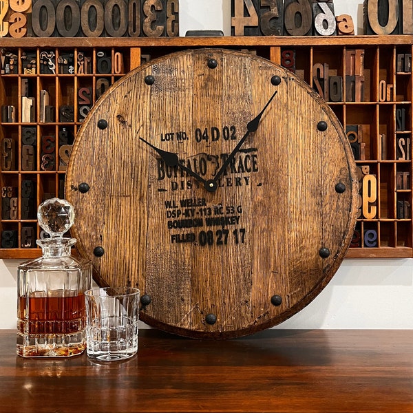 Whisky Barrel Clock - Etsy