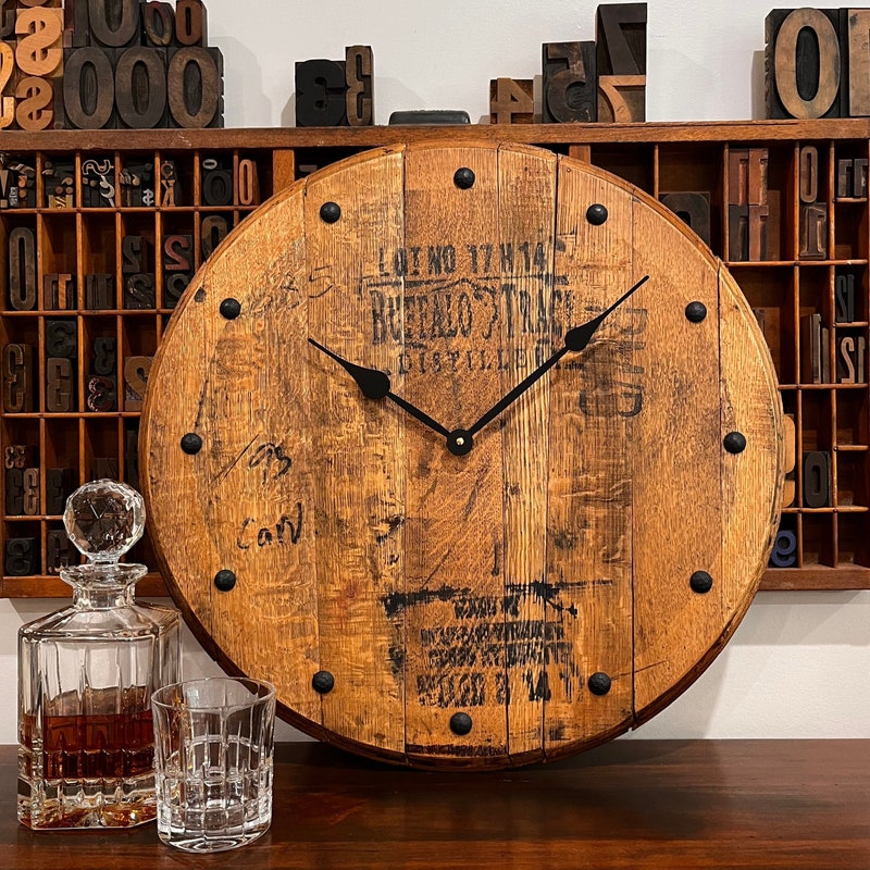 Whisky Barrel Clock - Etsy
