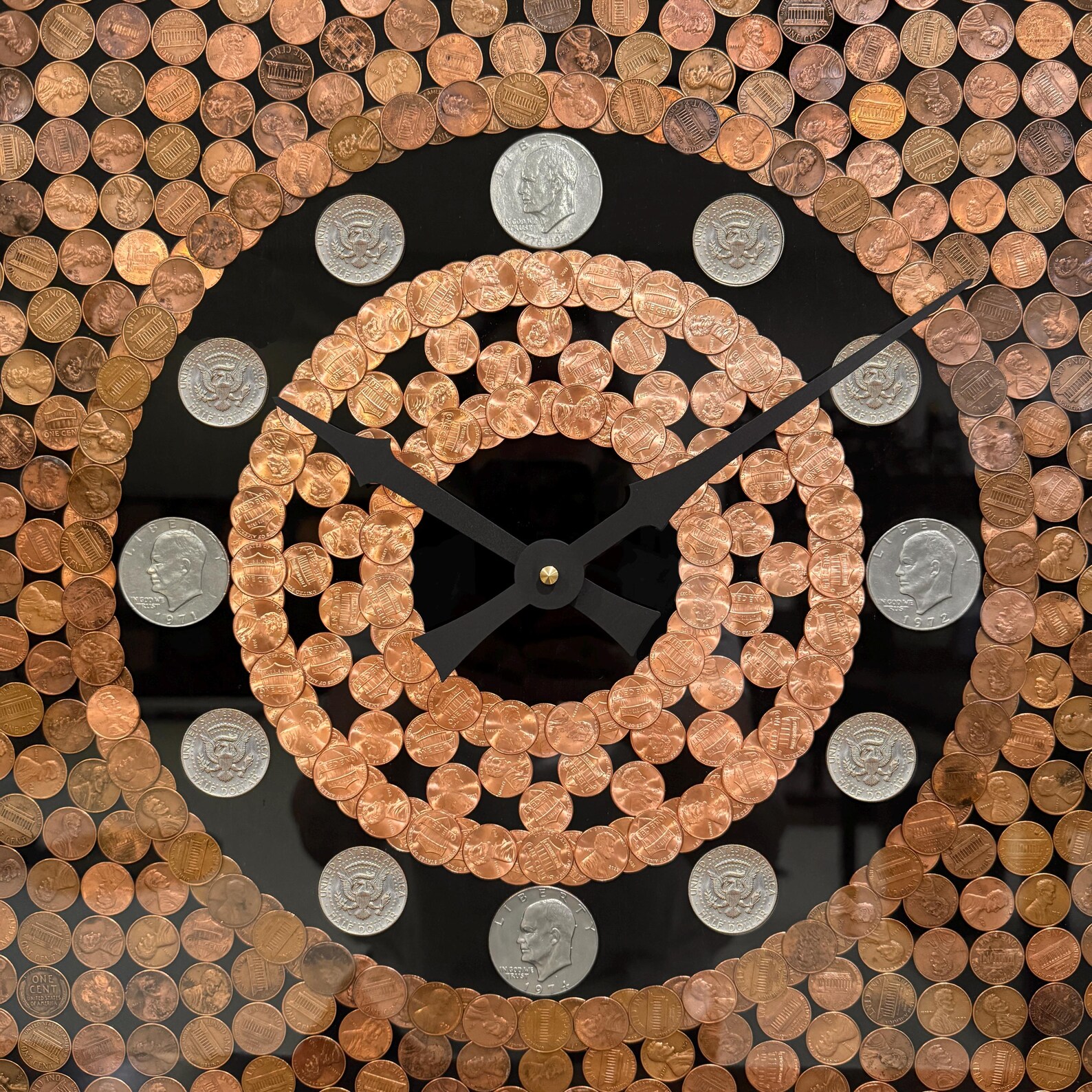 Copper Penny Large Wall Clock: Coin Collector Gift, Banker Gift - Etsy