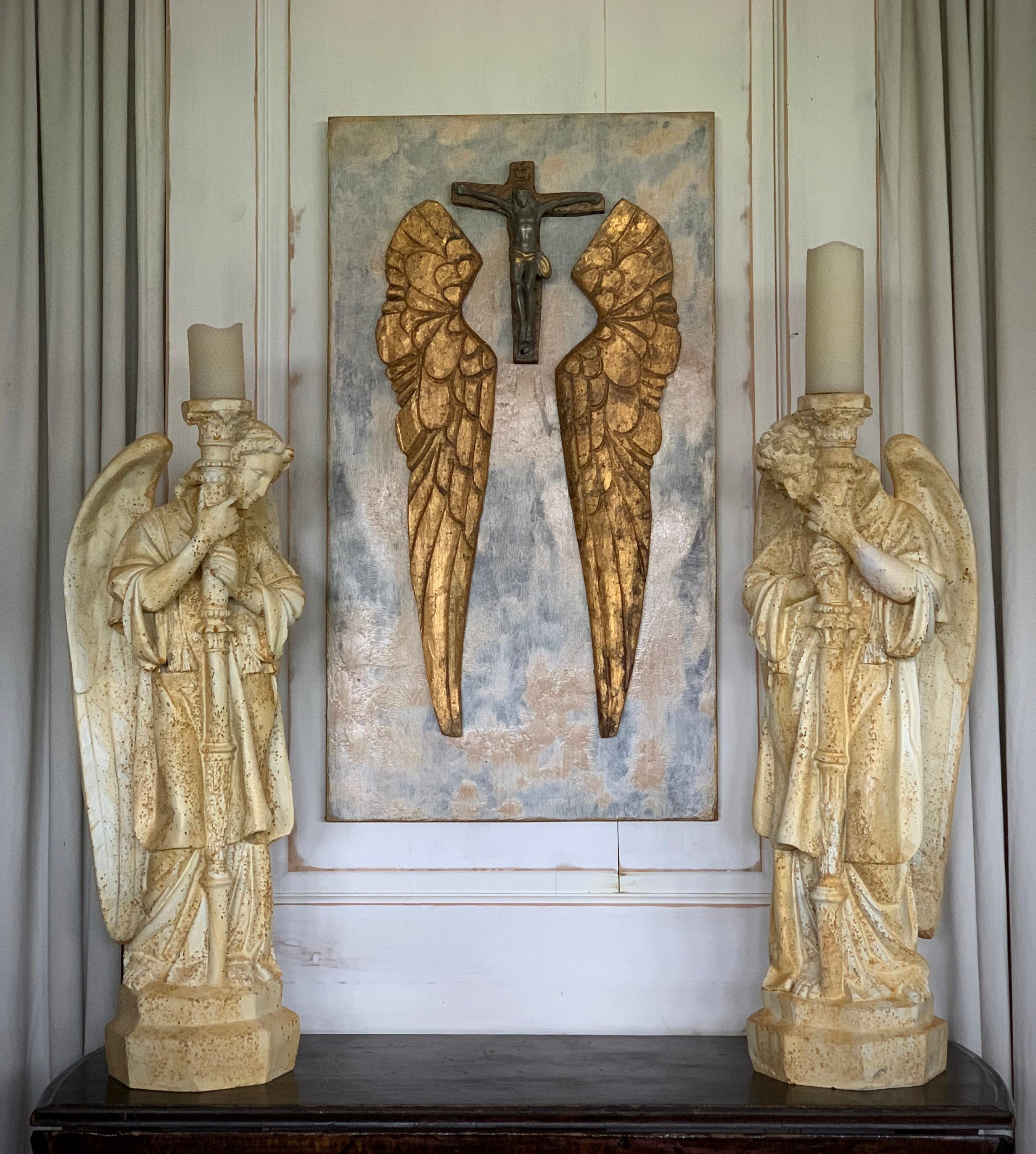 Gilded Winged Crucifix Sacred Artwork - Etsy