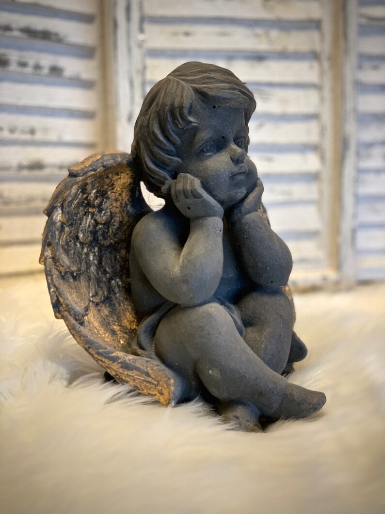 Black Cherub Angel | Etsy