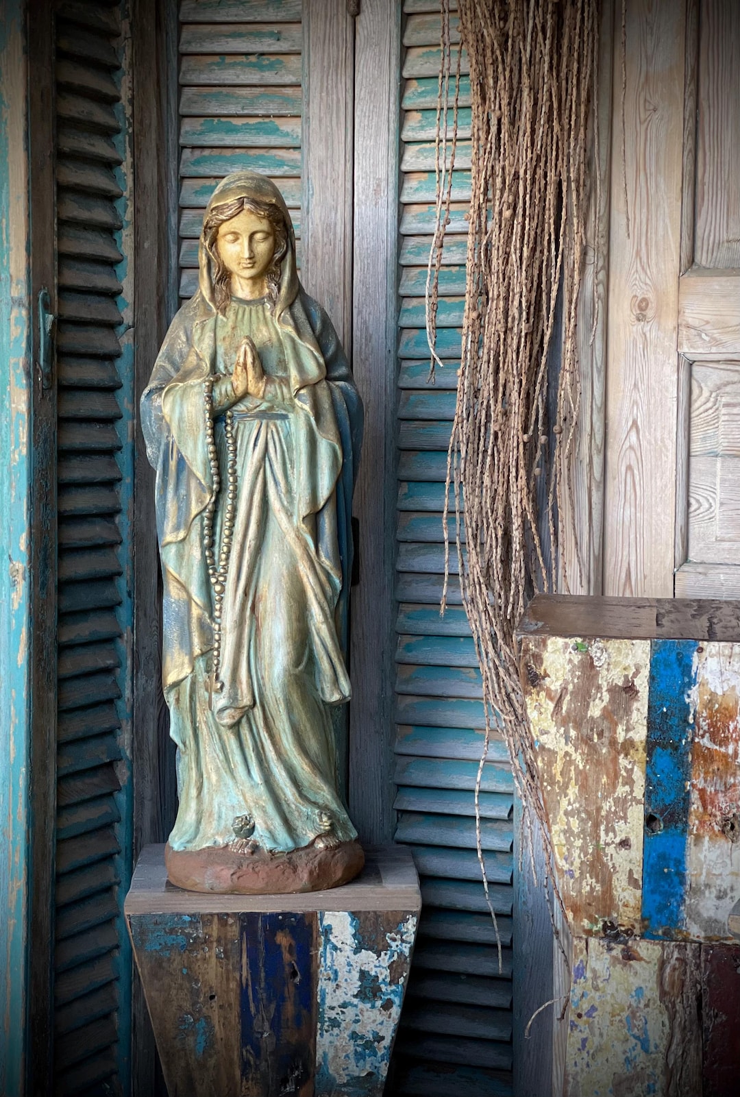The Blessed Virgin Mary Statue - Etsy