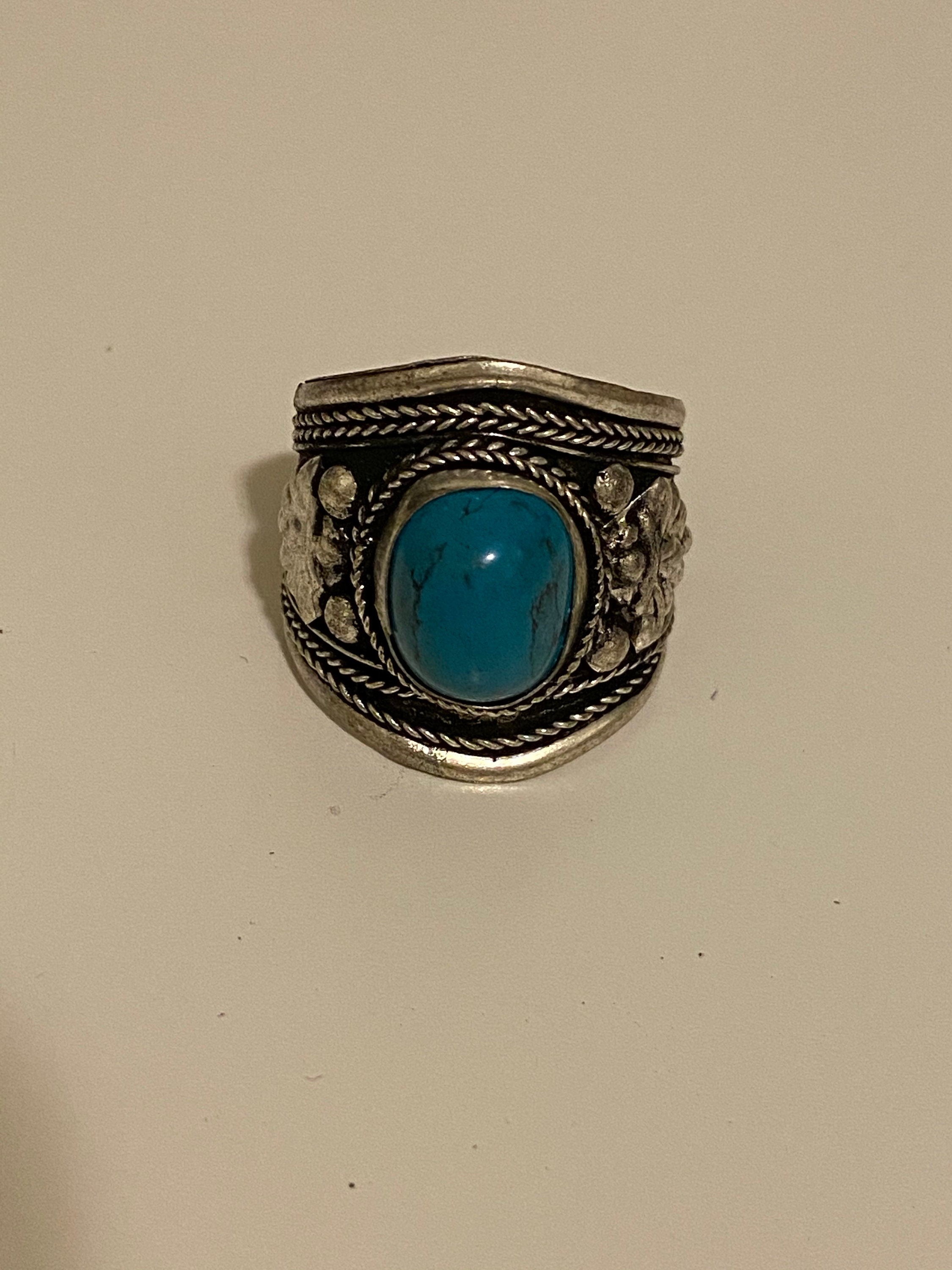 Beautiful Adjustable Boho Stone Ring,jade, Amethyst, Boho Jewelry ...