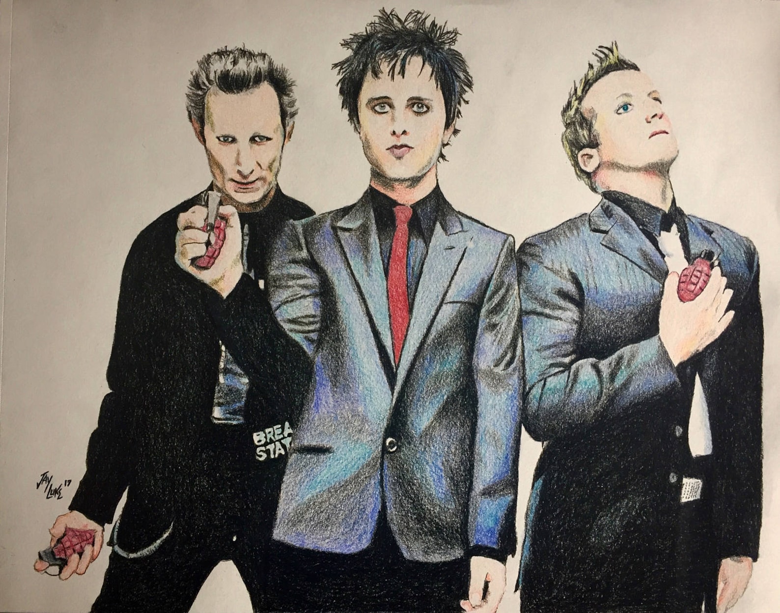 Green Day Original Art Print - Etsy