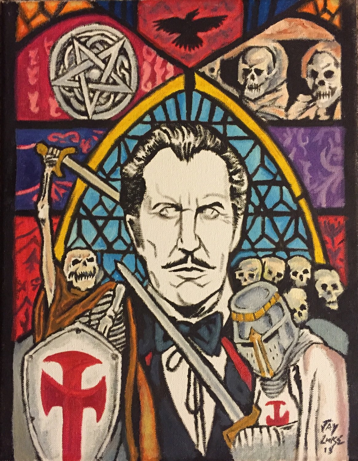 Vincent Price Horror Legend Original Oil Painting Print - Etsy