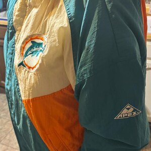 Vintage Adult NFL Miami Dolphins Winter Pro Line APEX ONE Jacket - Etsy