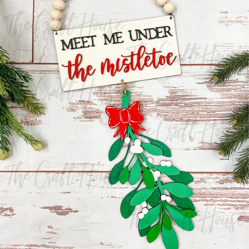 Meet Me Under the Mistletoe - LASER SVG FILE - Etsy