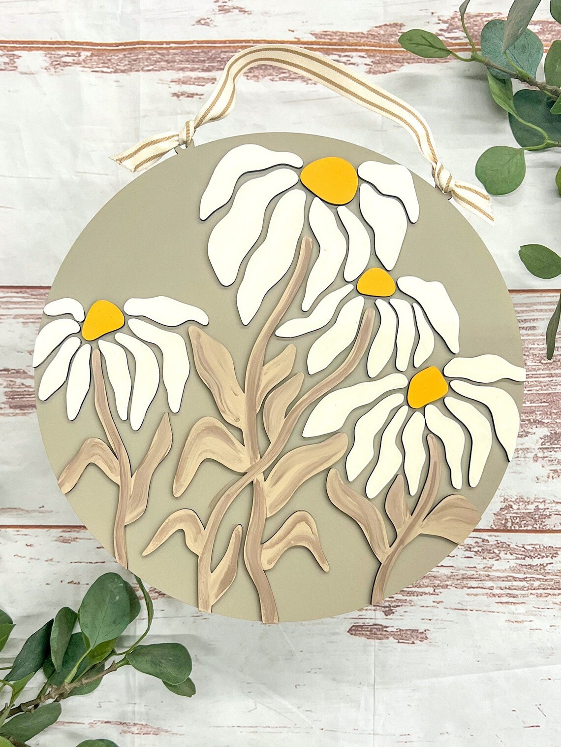 BOHO Daisies SVG - Flowers SVG - Daisies Sign - Digital Cut File for ...