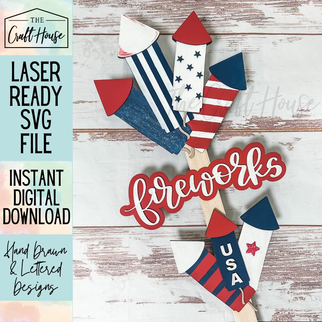 Fireworks _ Laser SVG _ Digital Download for Laser - Etsy