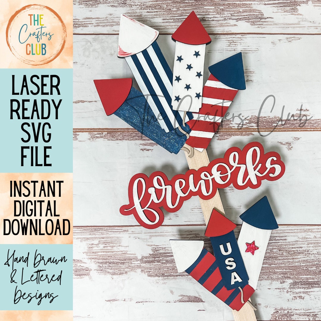Fireworks _ Laser SVG _ Digital Download for Laser - Etsy