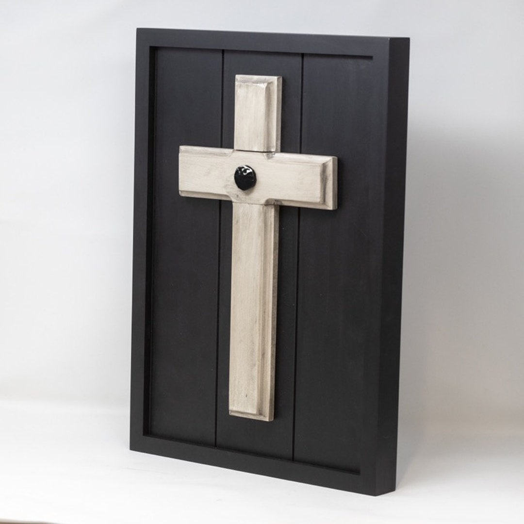 Wedding Unity Cross Black & White Wall Cross; Unity Ceremony Candle ...